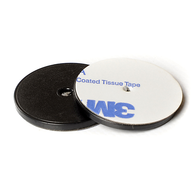 ANTI-METAL 29mm Black ABS NFC Disc Tag | Guardtour